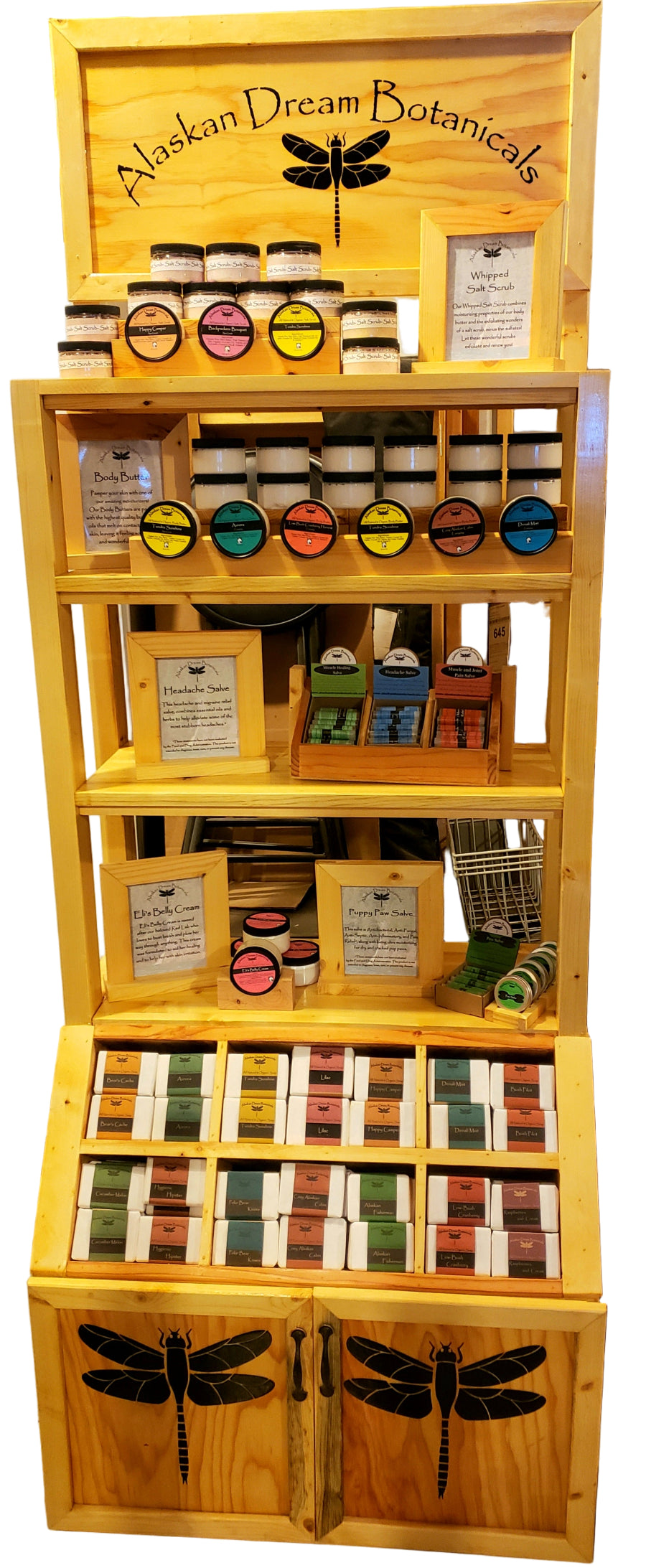 Full Floor Standing Display – Alaskan Dream Botanicals Wholesale